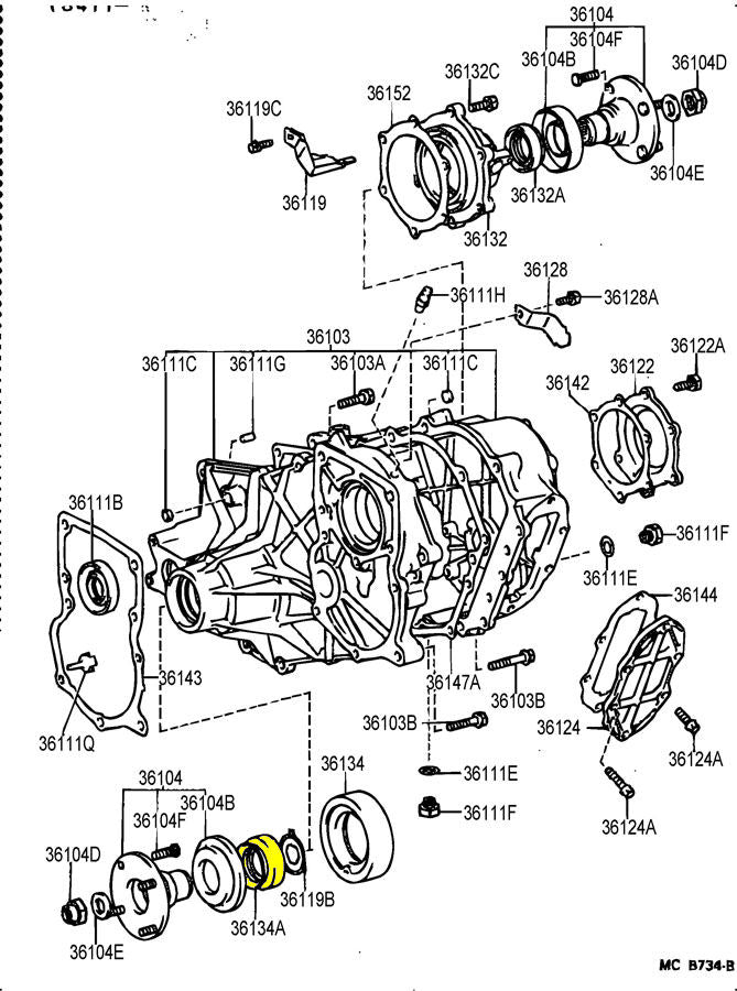 FRONT OUTPUT SHAFT Oil Seal for Toyota Land Cruiser FJ60 FJ62 Split Tr ...