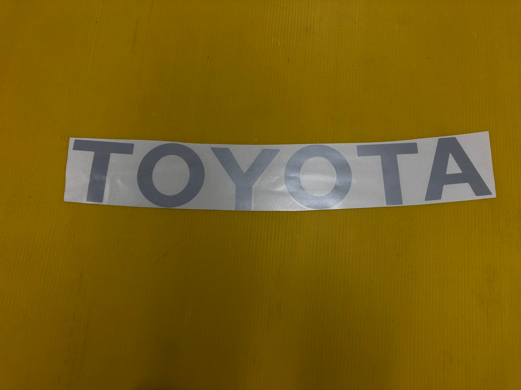 Silver TOYOTA Lettering Windshield Decal for Pickup Truck Sticker ...