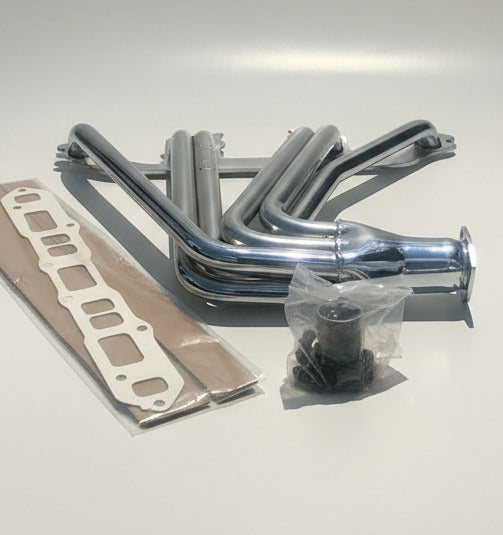 Performance CHROME Exhaust Header Toyota Land Cruiser 1F 2F FJ40 45 FJ ...