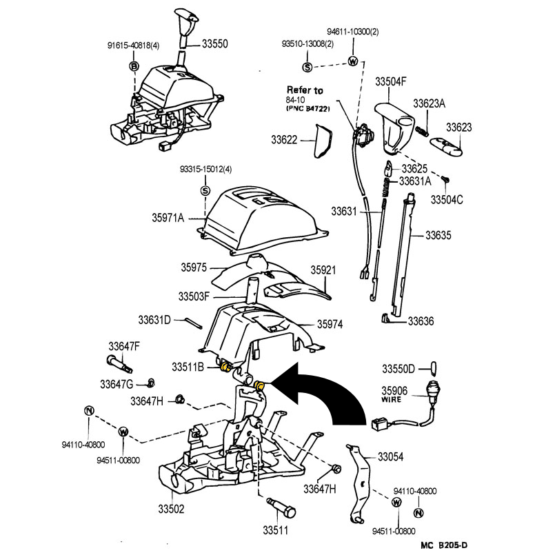 Automatic Shifter Linkage Bushings for Toyota Pickup 4Runner Tacoma MR ...